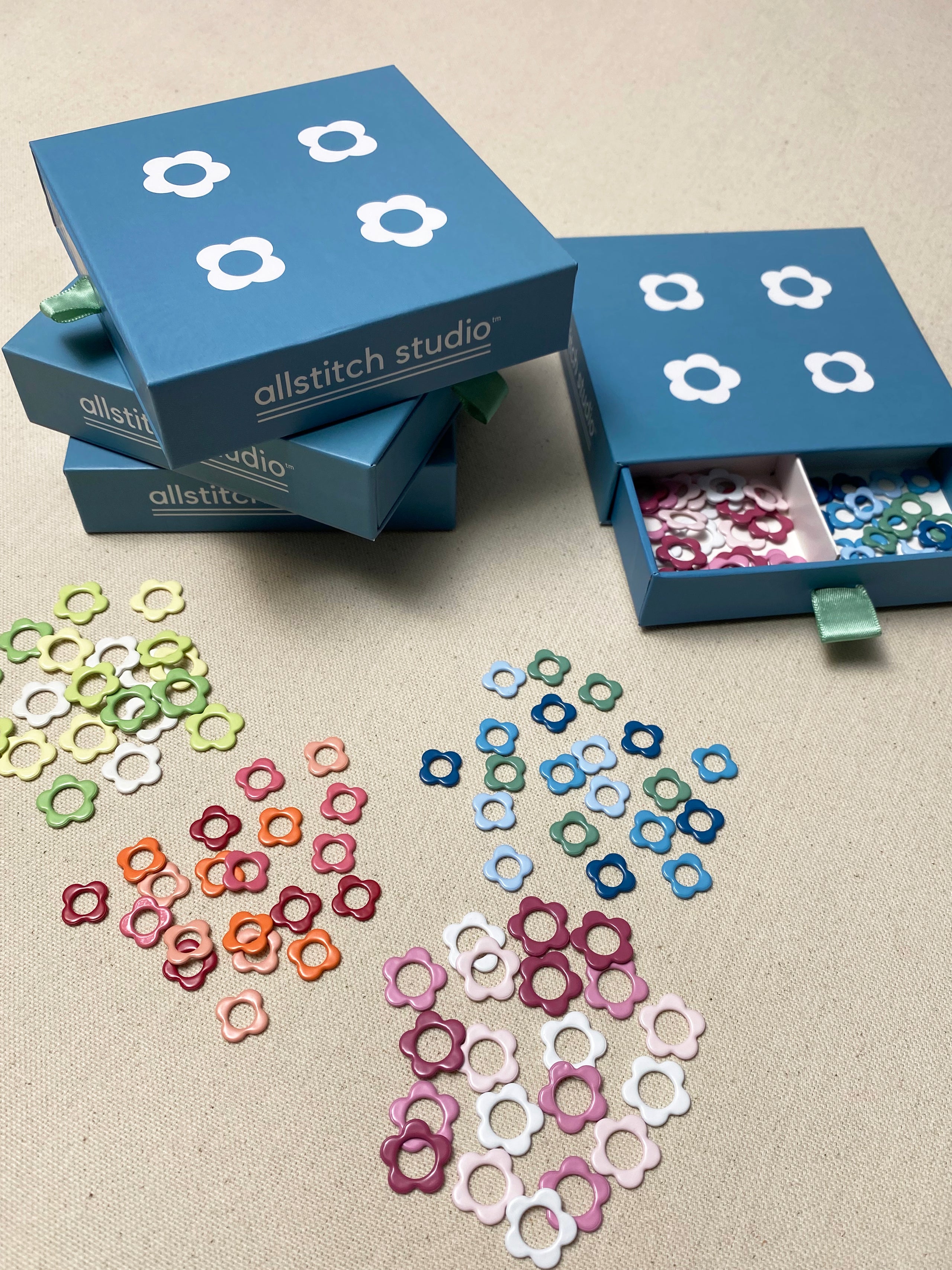 Flower Stitch Marker Sampler - Box Set – Allstitch Studio